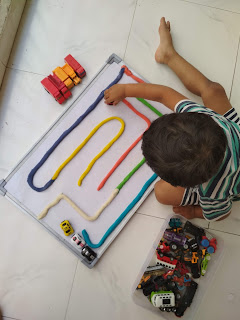 Sonshine Mumma: Playdough Car Maze