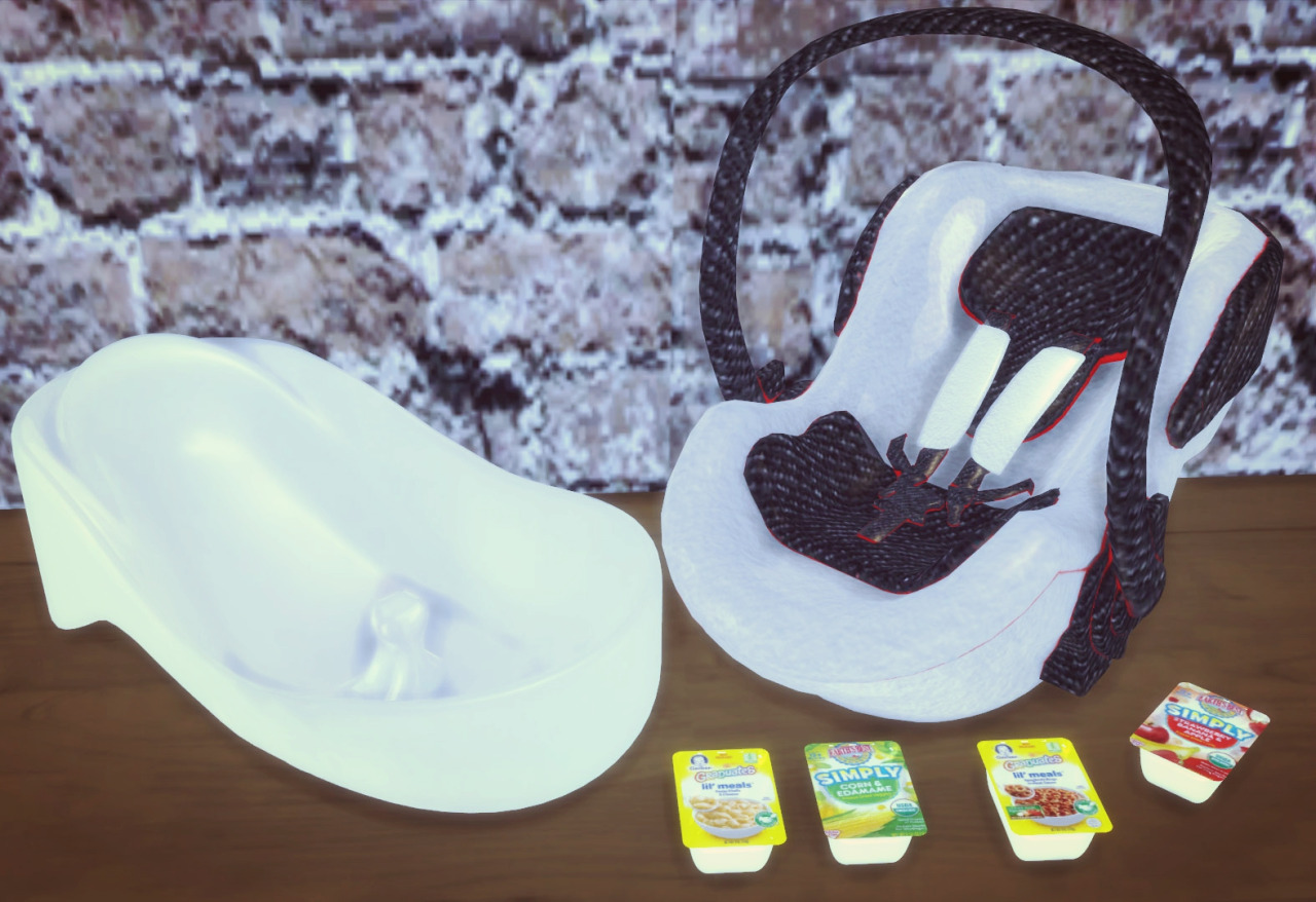 The Black Simmer: Baby Care Set by toolaxsims