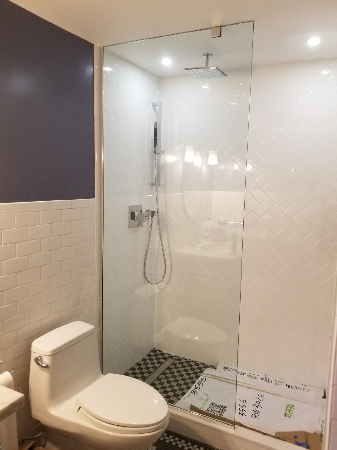 Custom made shower panel ~ Affordable Custom Shower Doors