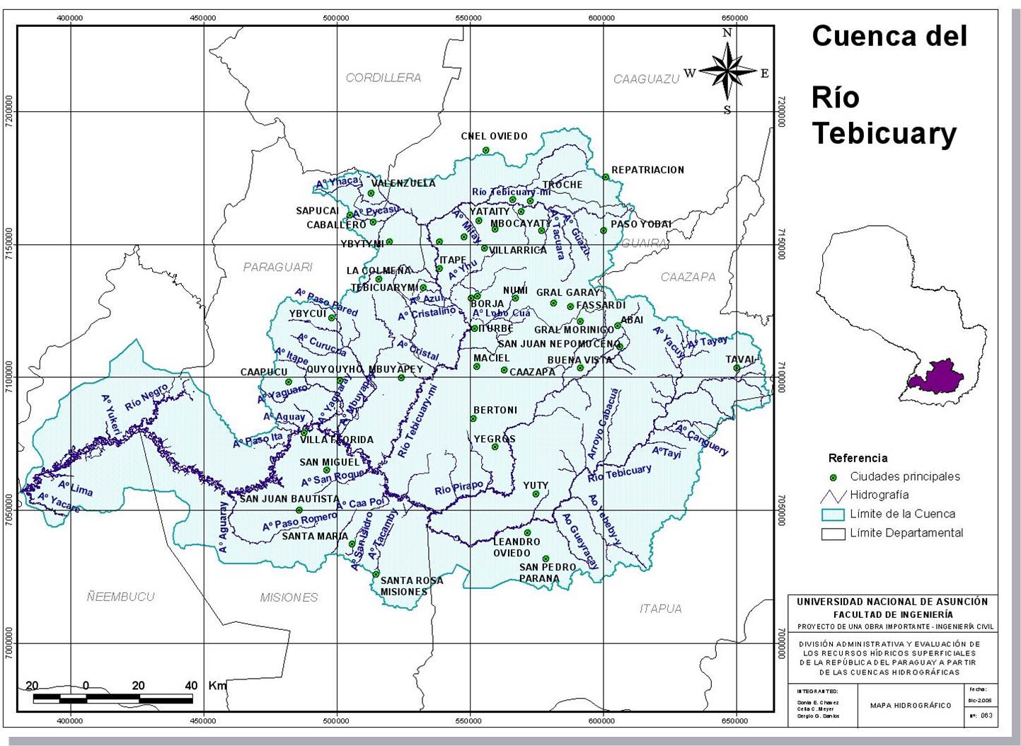 Julio Renan Paniagua Alcaraz: La subcuenca del Río Tebicuary - Cuenca ...