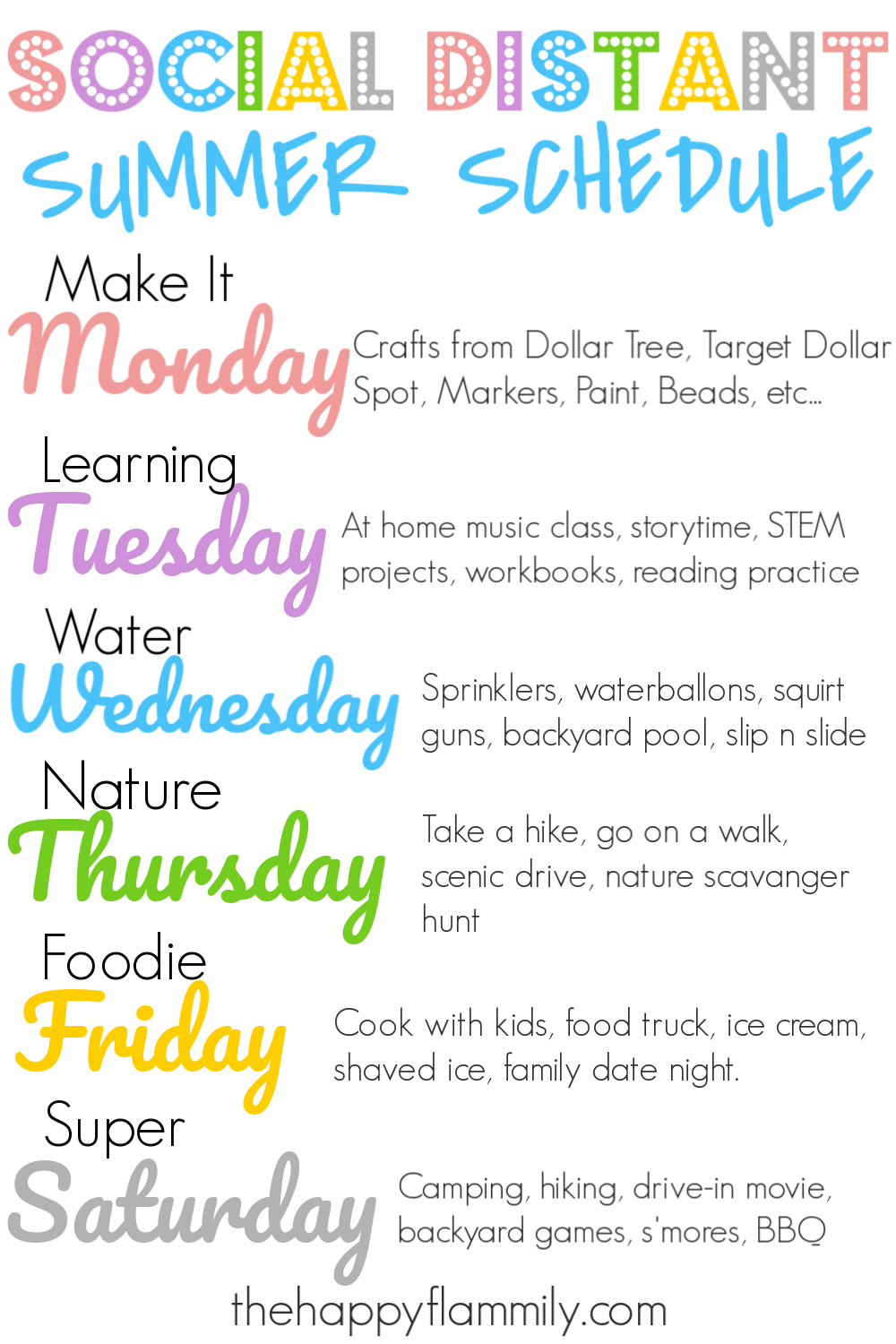 Social Distance Summer Schedule social-distance-summer-schedule