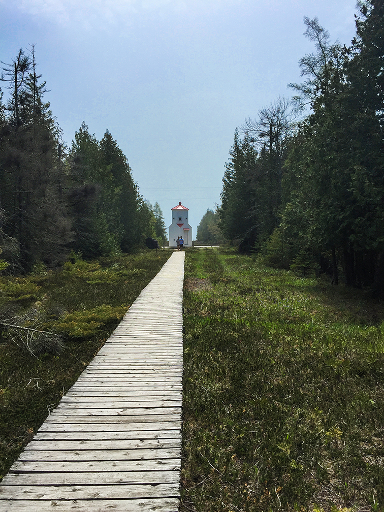 Hiking at Ridges Sanctuary in Door County