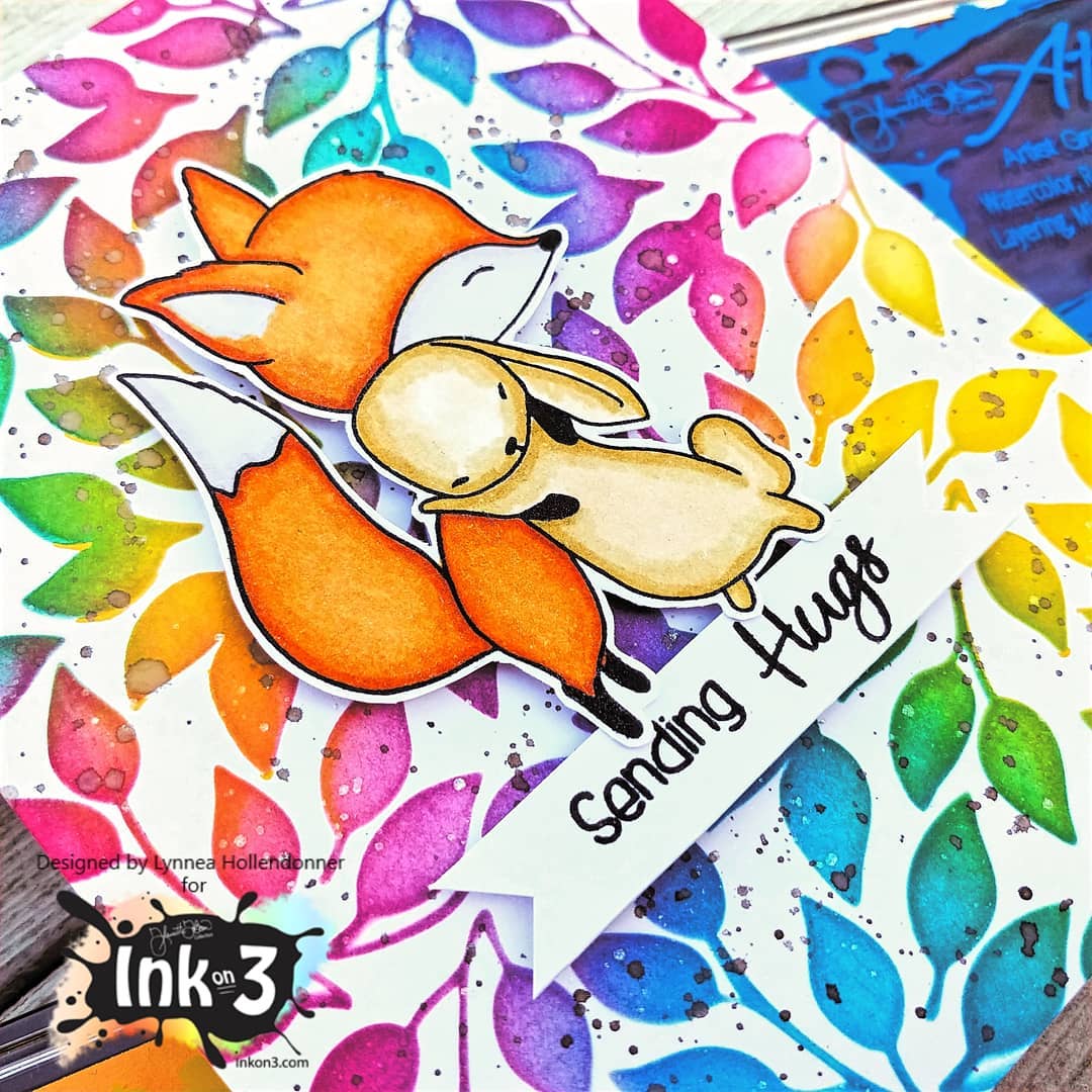 Inkon3: Encouragement Card with Atelier Inks and the New Release