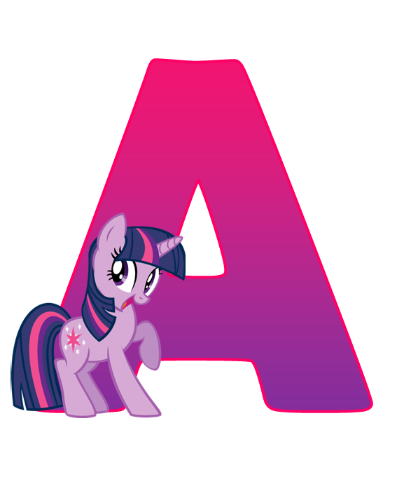 Kits imprimibles gratis : Alfabeto my little pony