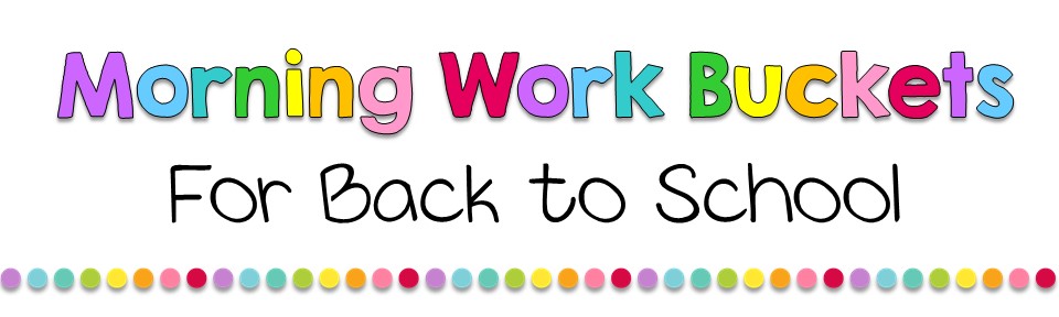 Kinder Tribe: Morning Work Buckets for Kindergarten and 1st Grade