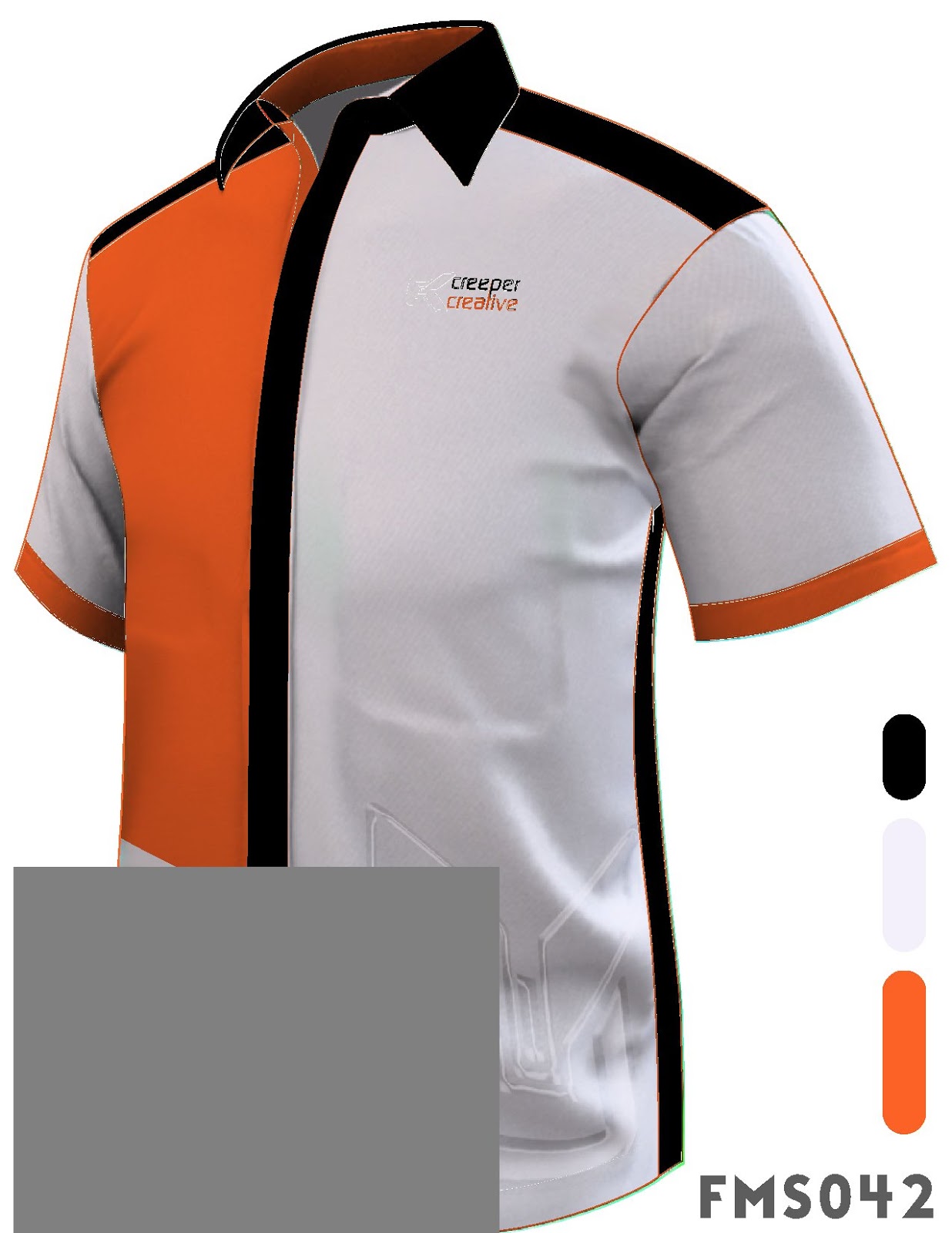 FMS042 : Corporate Shirt Male Short Sleeve | Creeper Creative