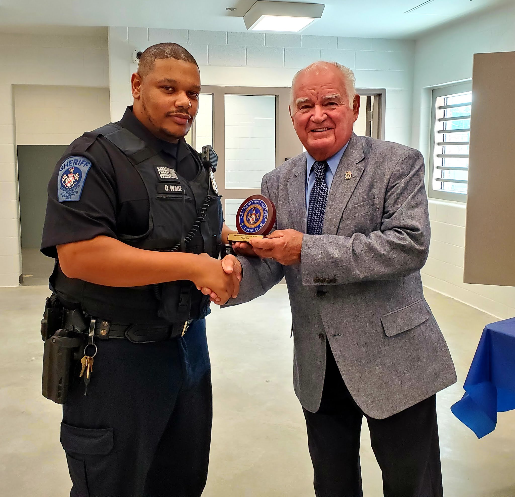 St. Mary's County Sheriff's Office - News: Corrections Division Awarded ...