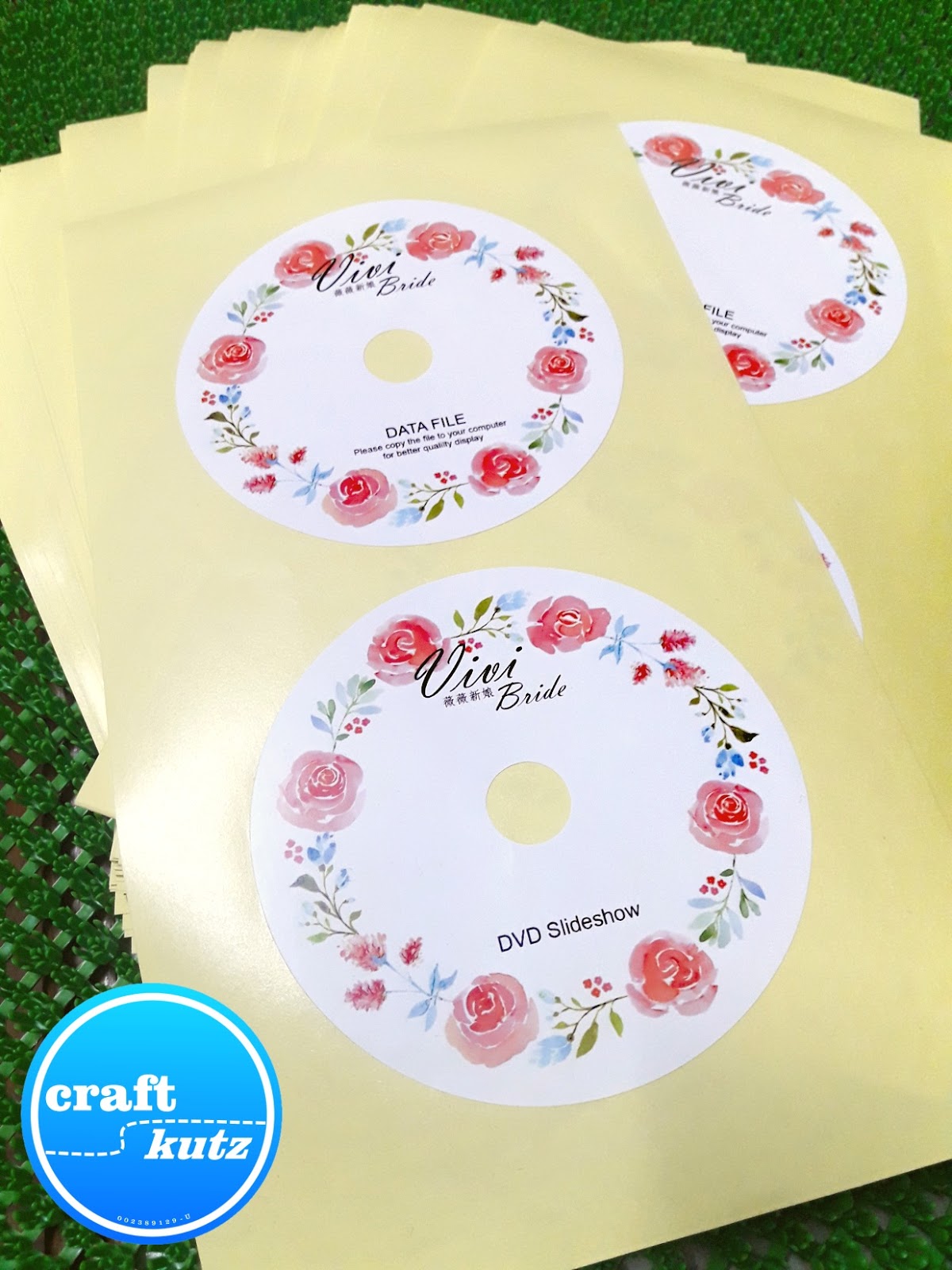 DVD Label/Stickers ~ Craft Kutz