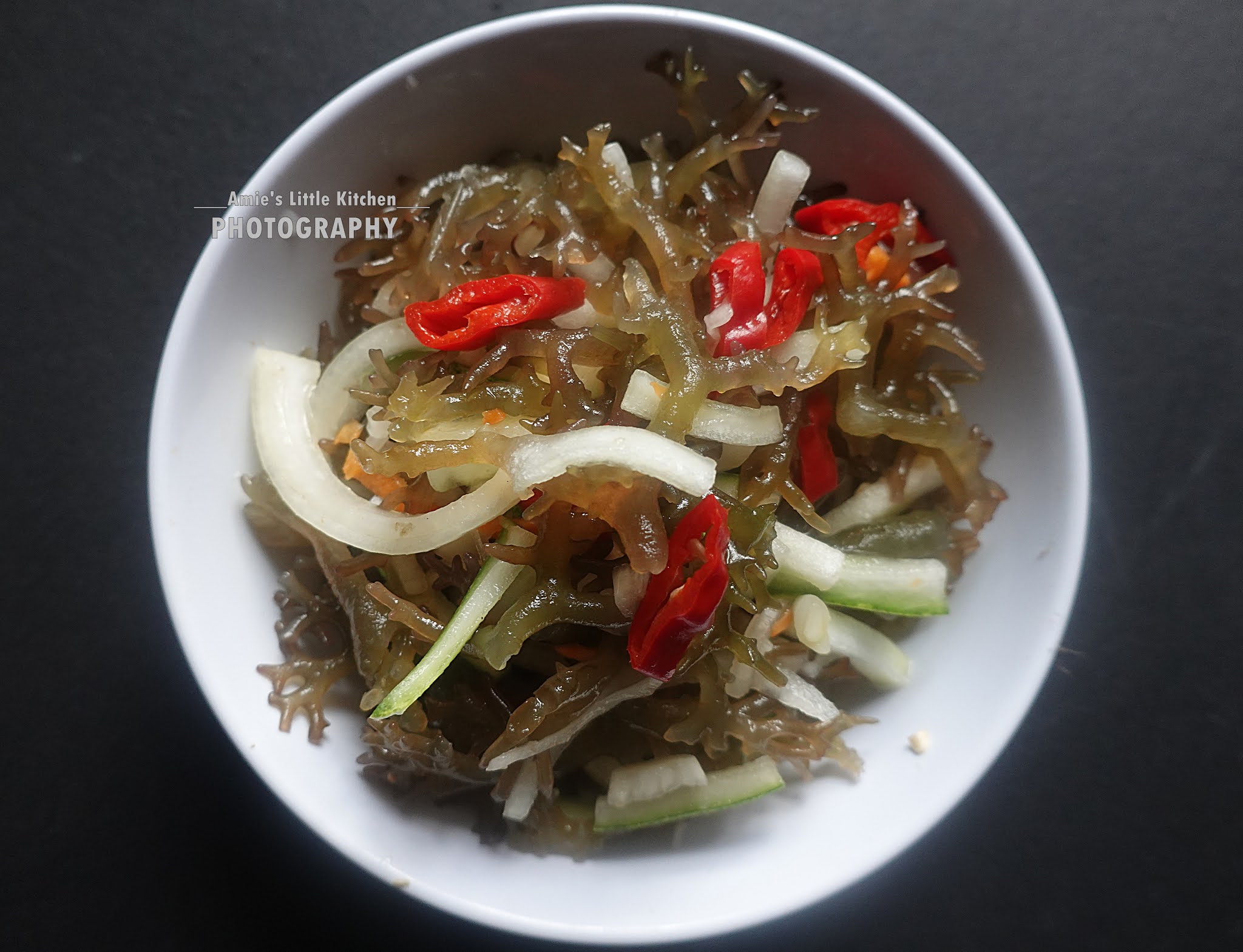Lauk Siput Kima dan Agar-Agar Rumpai Laut - Amie's Little Kitchen