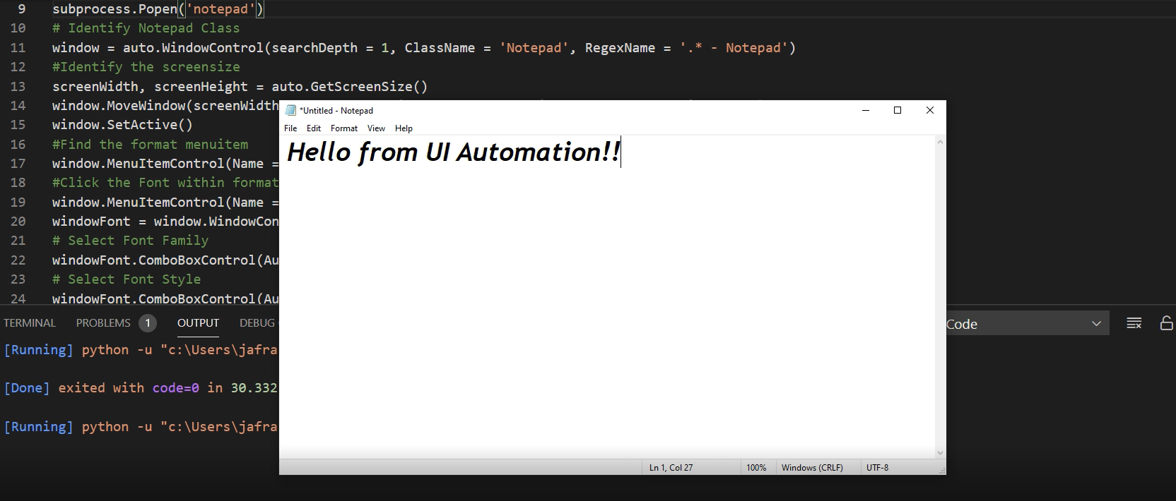 2020-12-30: UI Automation: A walkthrough with UI Automation