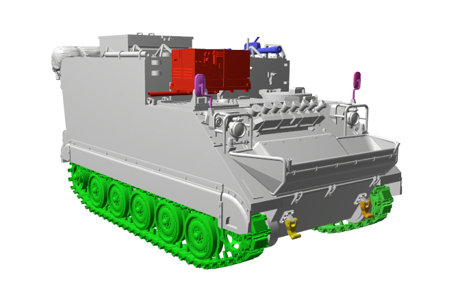Gulumik Military Models: M577 A1GE 1/72 RESIN PRINTED 3D KIT - RED TANK ...