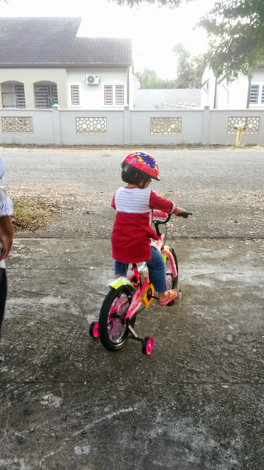 Anak Belajar Naik Basikal