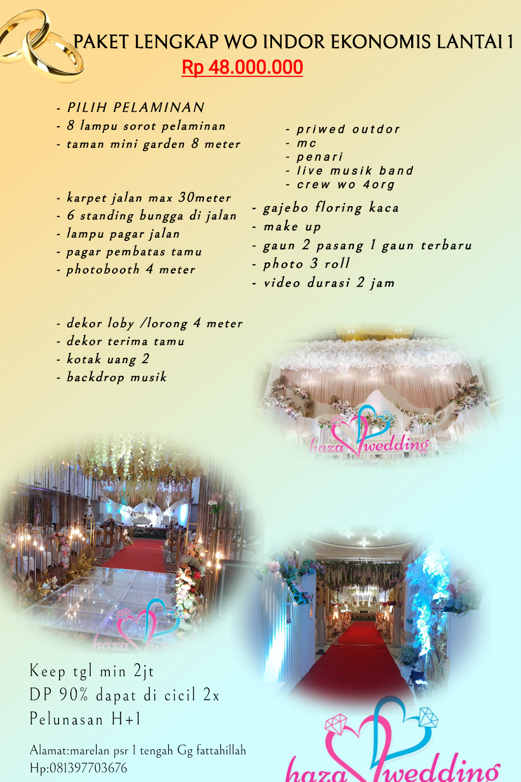 paket wedding dan sewa peralatan pesta di medan / wedding organizer ...