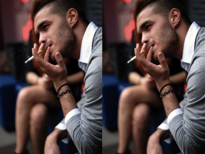 ROS.E.: Men smoking street style
