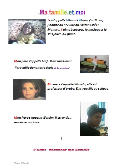 Notre journal de classe: Qui suis-je