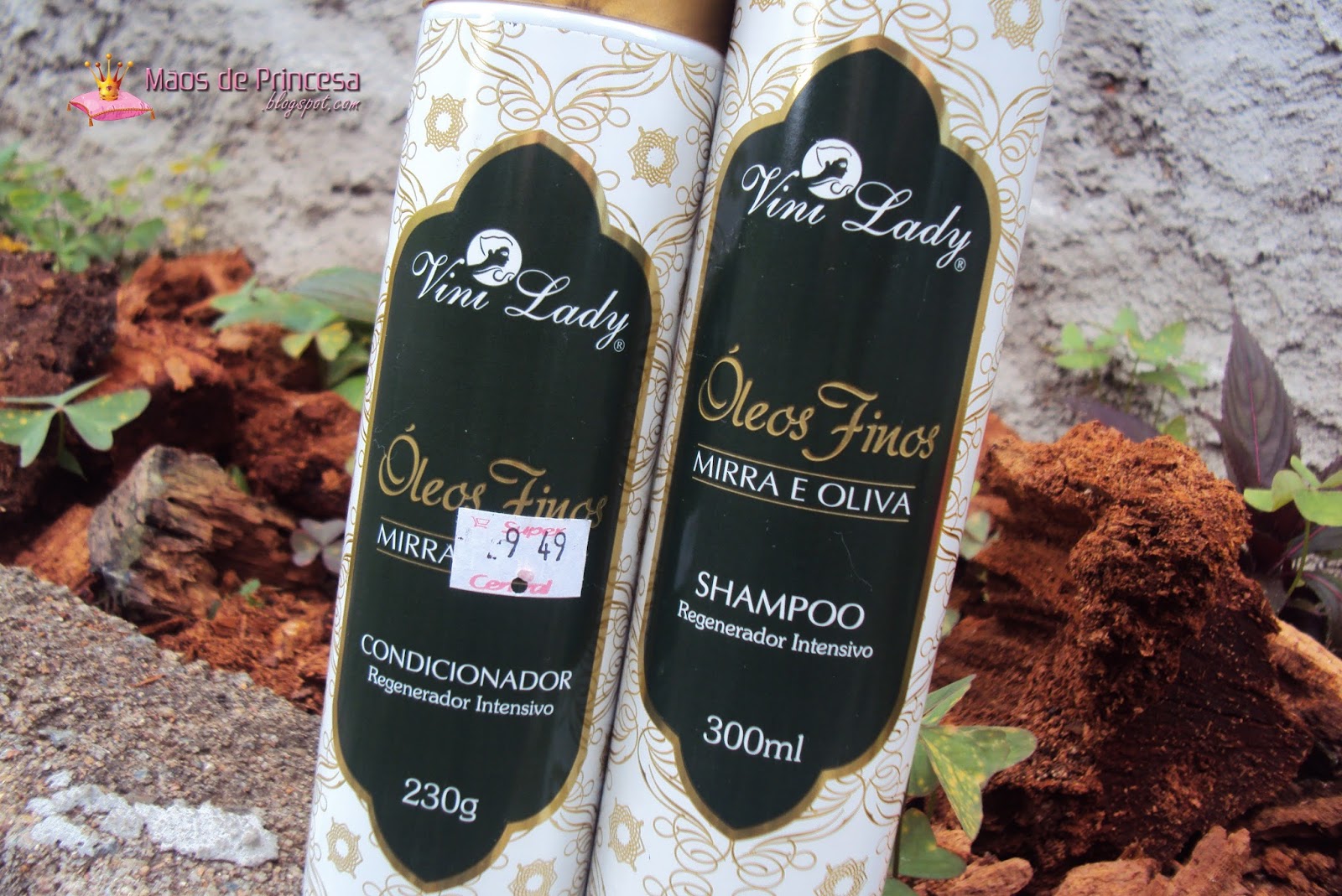 Mãos de Princesa: Shampoo e Condicionador Óleos Finos - Vini Lady