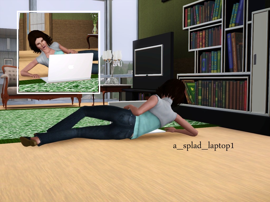My Sims 3 Blog: Laptop Poses by spladoum