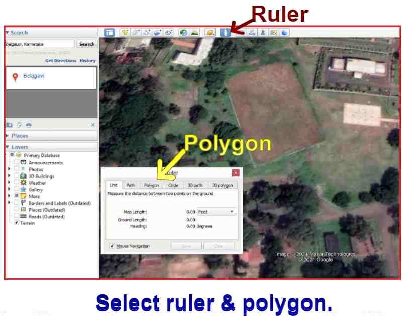 How to calculate distance & area of land using Google earth pro ...