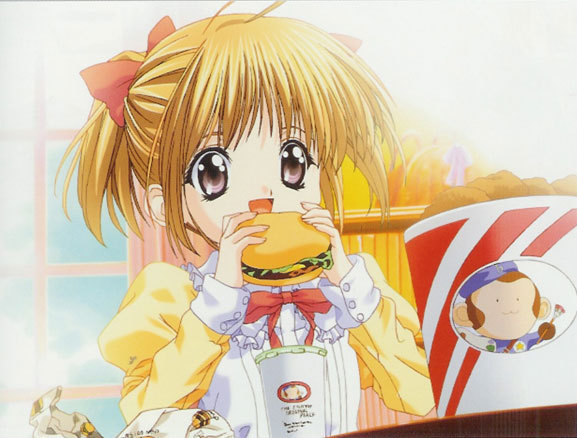 Anime girls hamburger | Animoe
