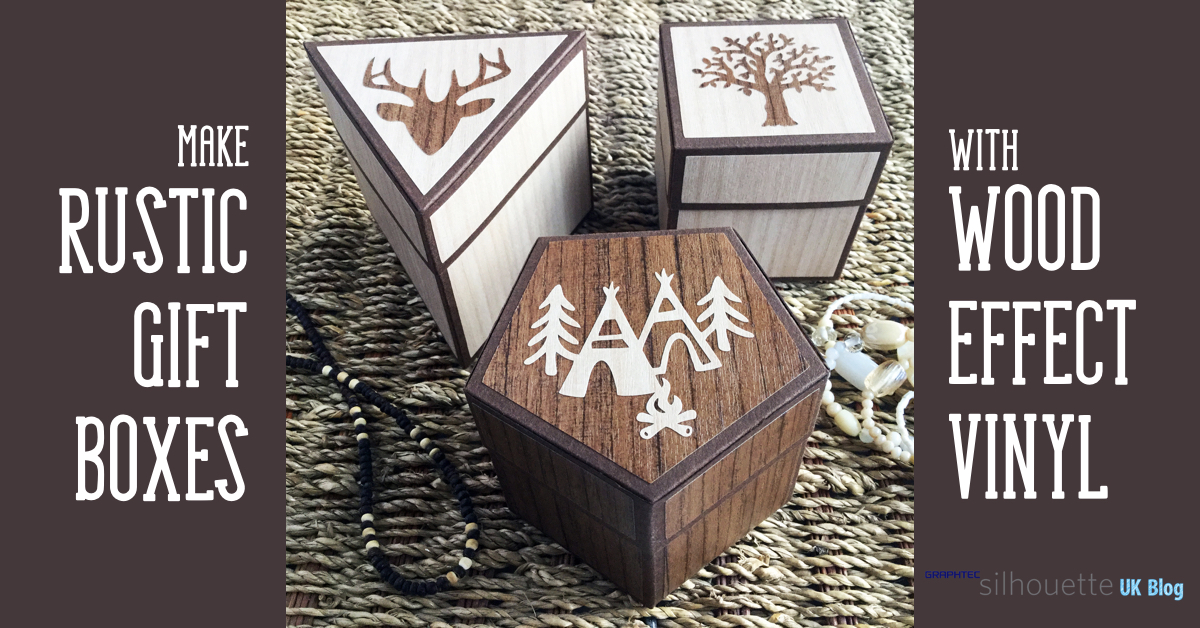 Crafting Quine: Little Wooden Boxes made with Wood Effect Vinyl