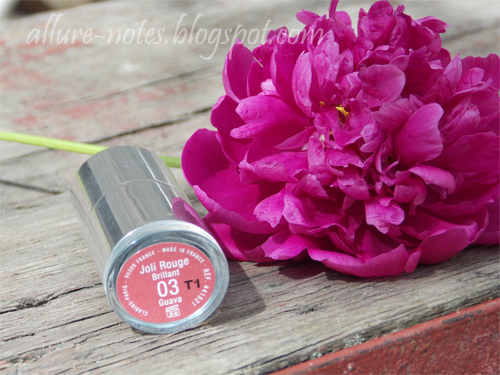 Clarins Joli Rouge Brilliant Perfect Shine Sheer Lipstick #03 Guava ...