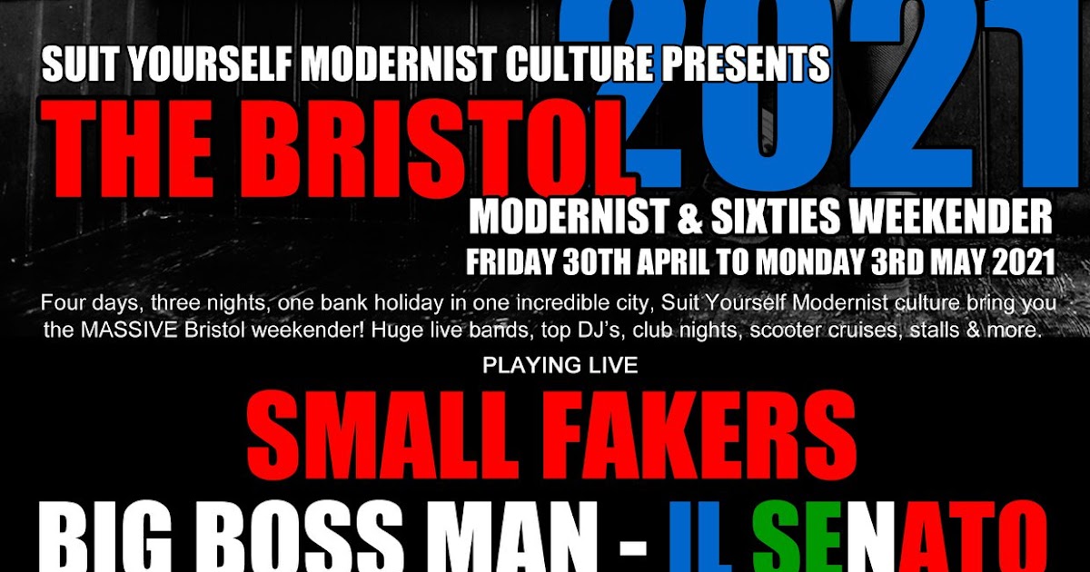 Modernist Society: Bristol Mod Weekender 2021 Line-up Announced for ...