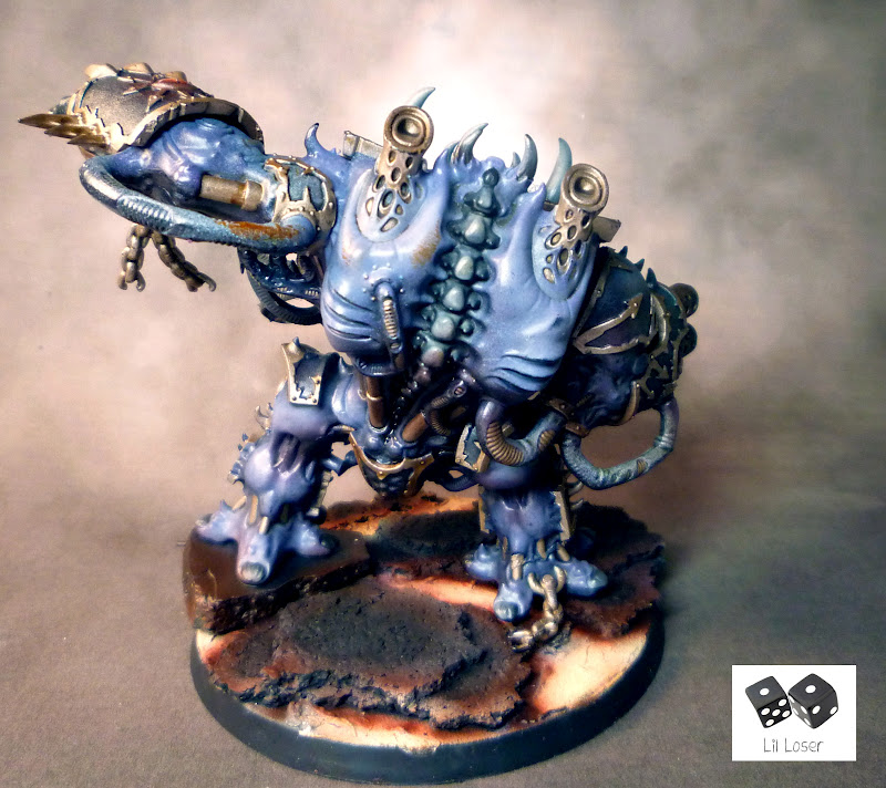 {Commission} Black Legion Hellbrute from DArk Vengeance on Lava Base ...