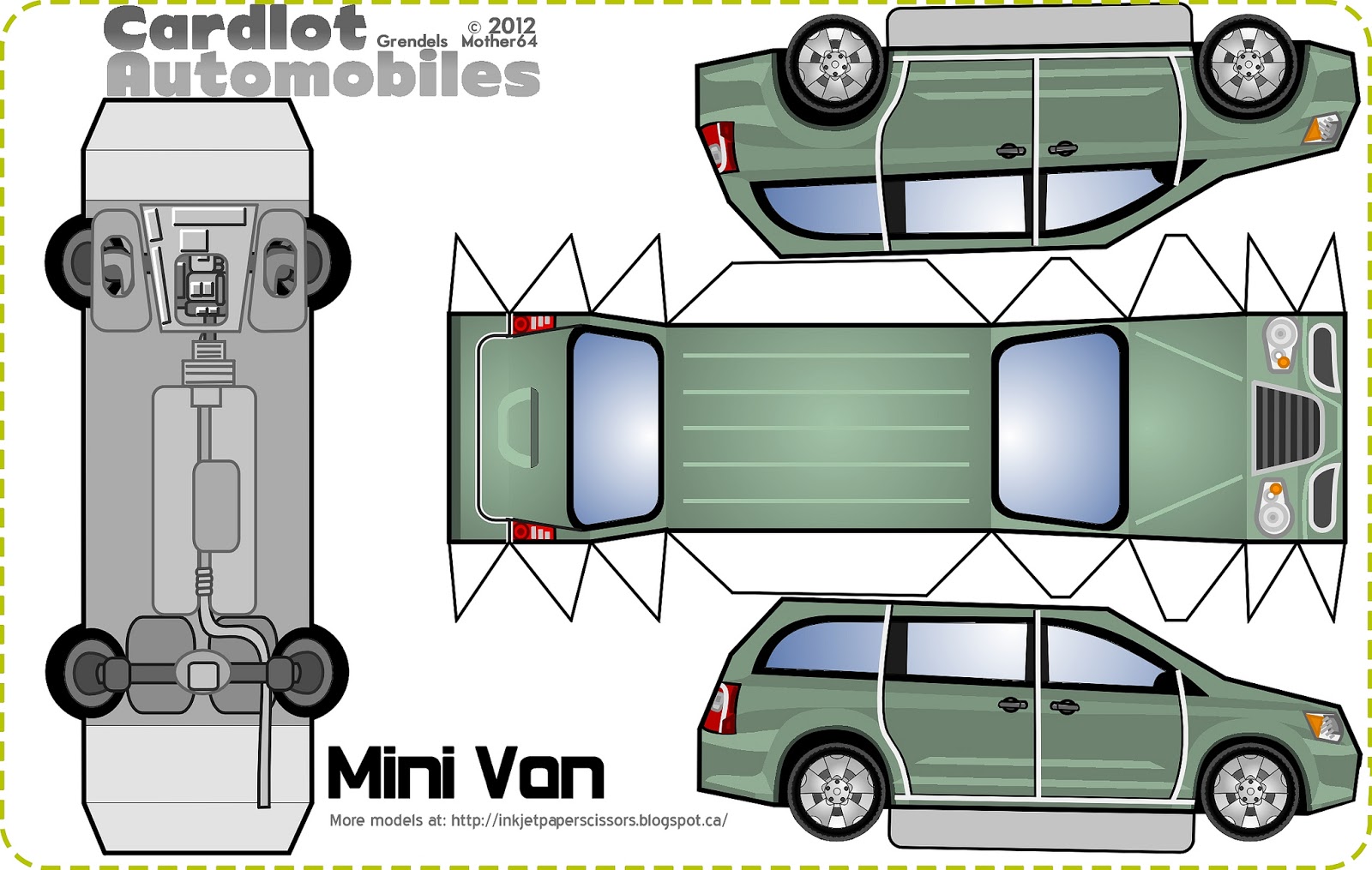 SP. Papel Modelismo: PaperCraft - MiniVan