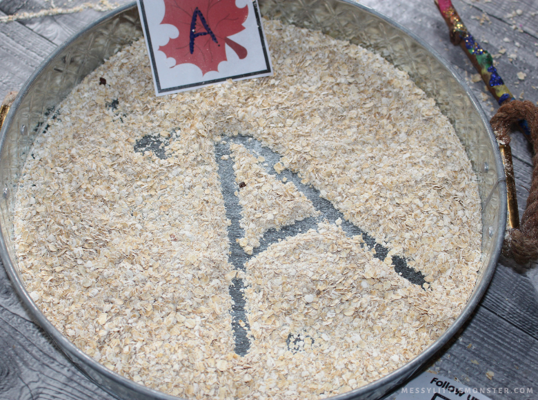 Fall sensory bin - Messy Little Monster