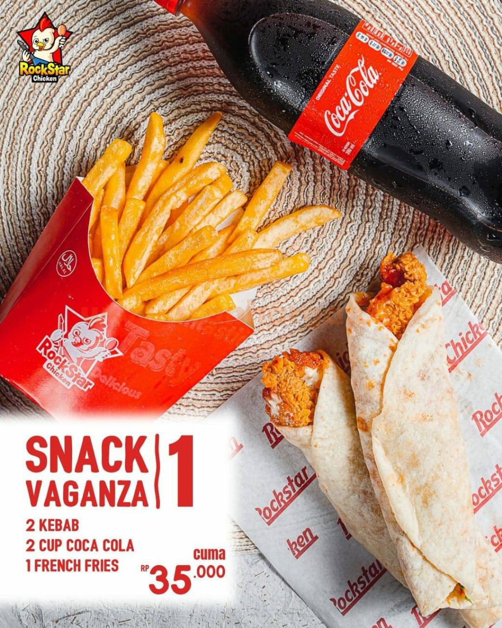 Promo Rockstar Chicken Paket Snack Vaganza - scanharga