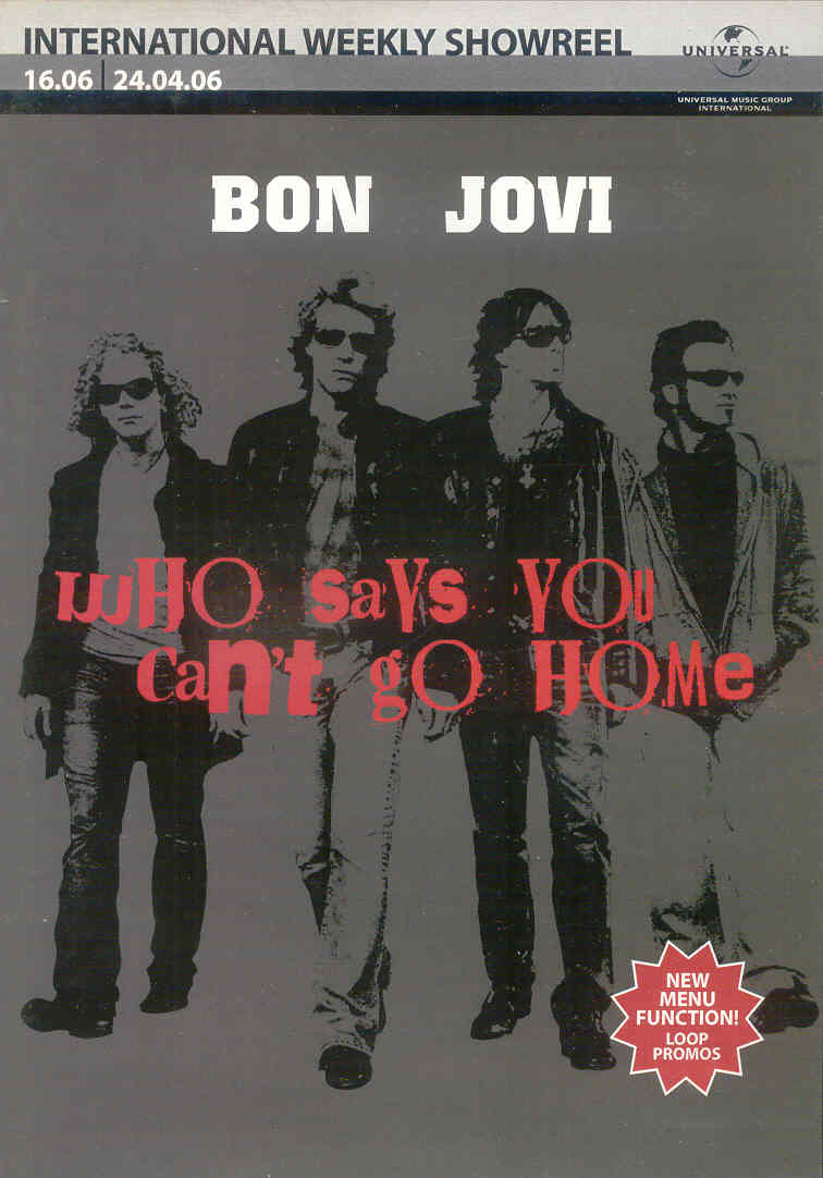 Bon Jovi French Collection Who Says You Cant Go Home Dvd Uk Réf 1606