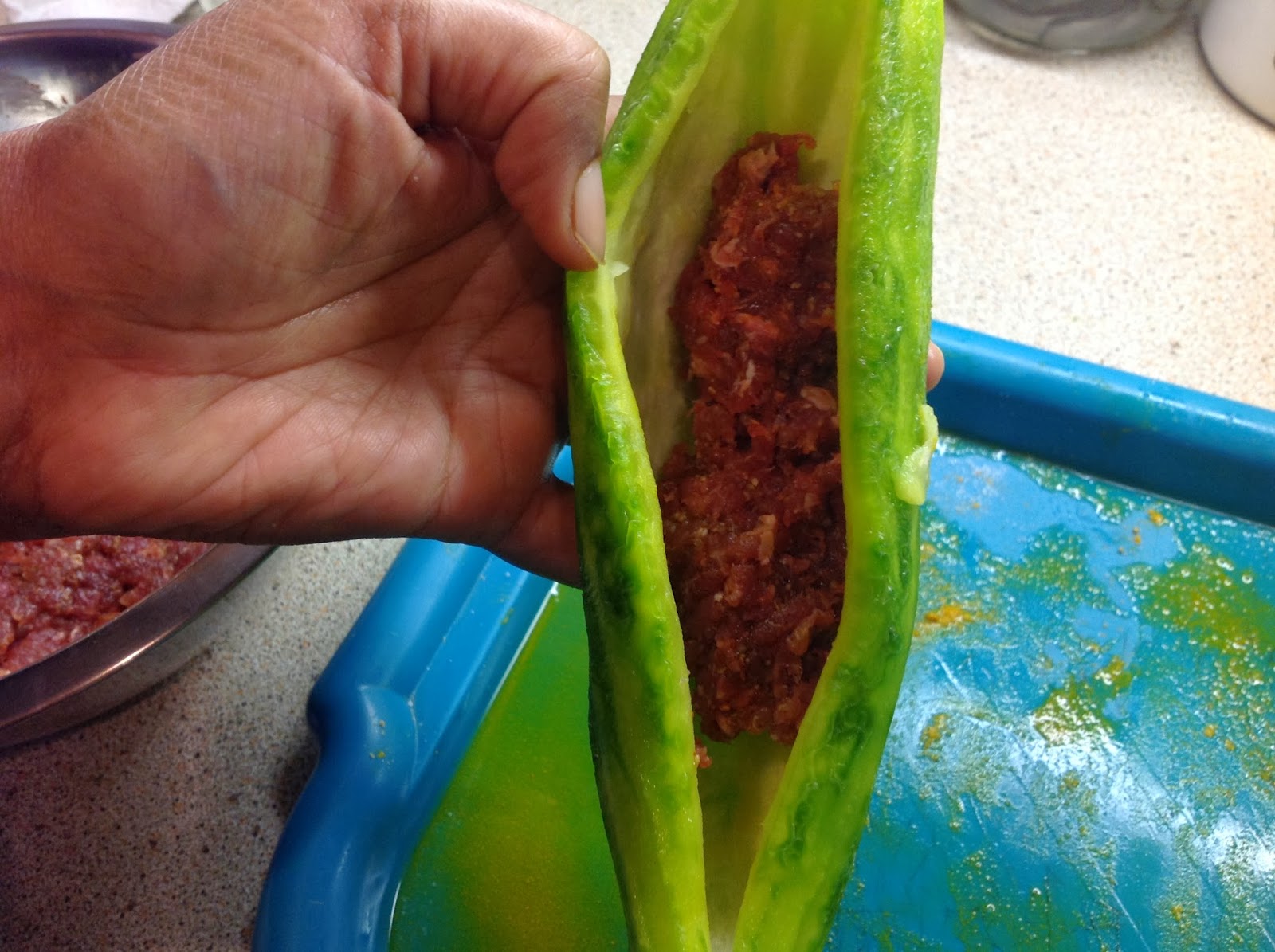 This Muslim Girl Bakes: Keema Stuffed Karelay