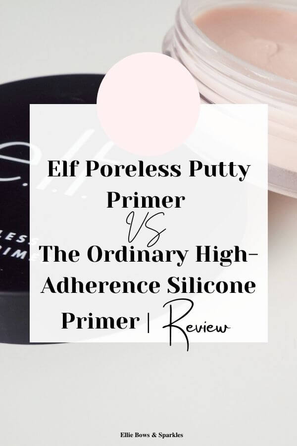 Elf Poreless Putty Primer VS The Ordinary High-Adherence Silicone ...
