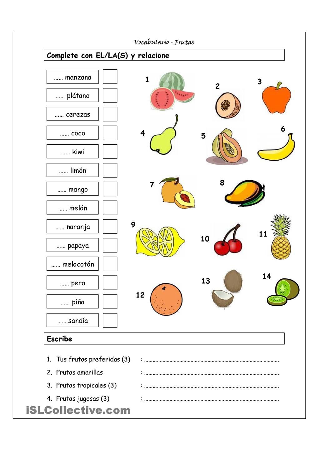 NUESTRO BLOG CEIP ESPARTALES Alcalá de Henares: Frutas y Verduras ( AL ...