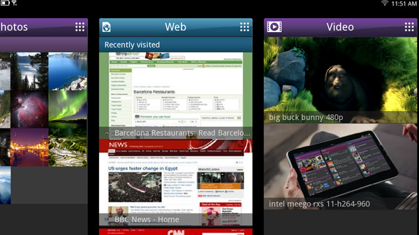 Intel Shows Off MeeGo Tablet UI Experience[Screenshots and Video]