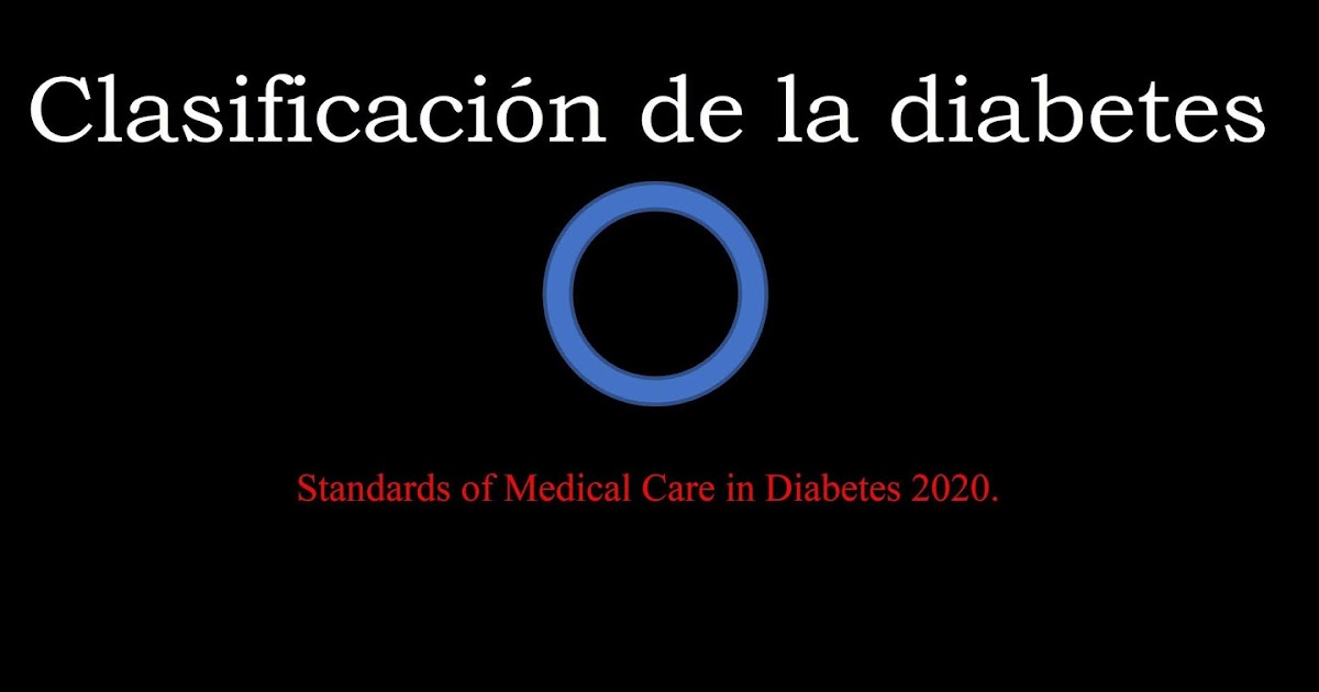 Clasificación de la diabetes: SMCD-ADA 2020.