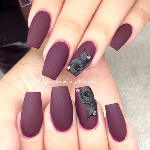 Very Berry: Matte Berry Nails for Fall Season