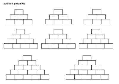 MEDIAN Don Steward mathematics teaching: number pyramids