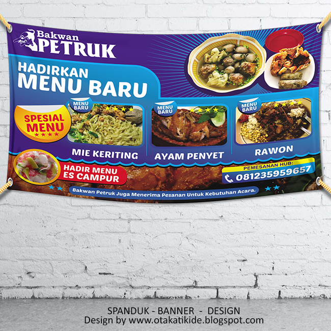 Detail Cara Desain Spanduk Rumah Makan Contoh Desain Spanduk Rumah My