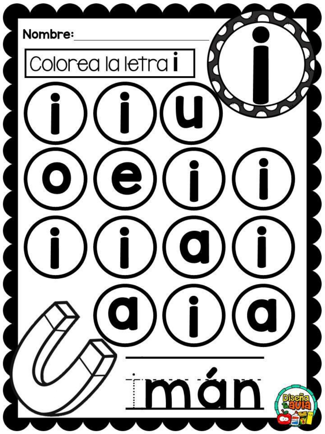 Ejercicios para reconocer las vocales