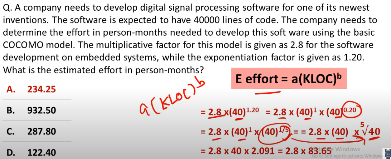 Software Engineering: COCOMO MODEL