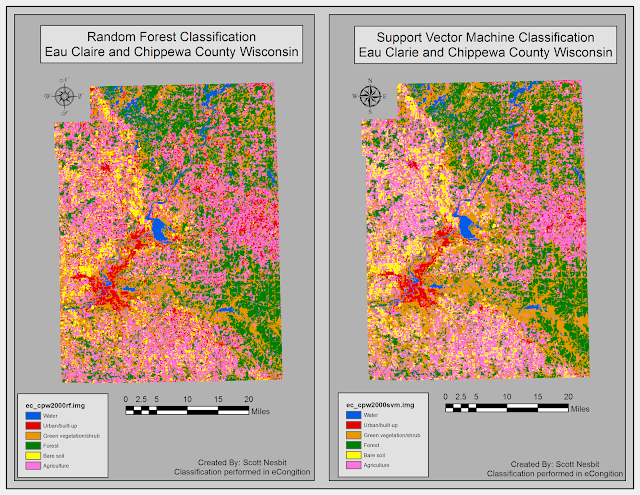 Advanced Remote Sensing: Geography 438: Lab 9: Object Based Classification