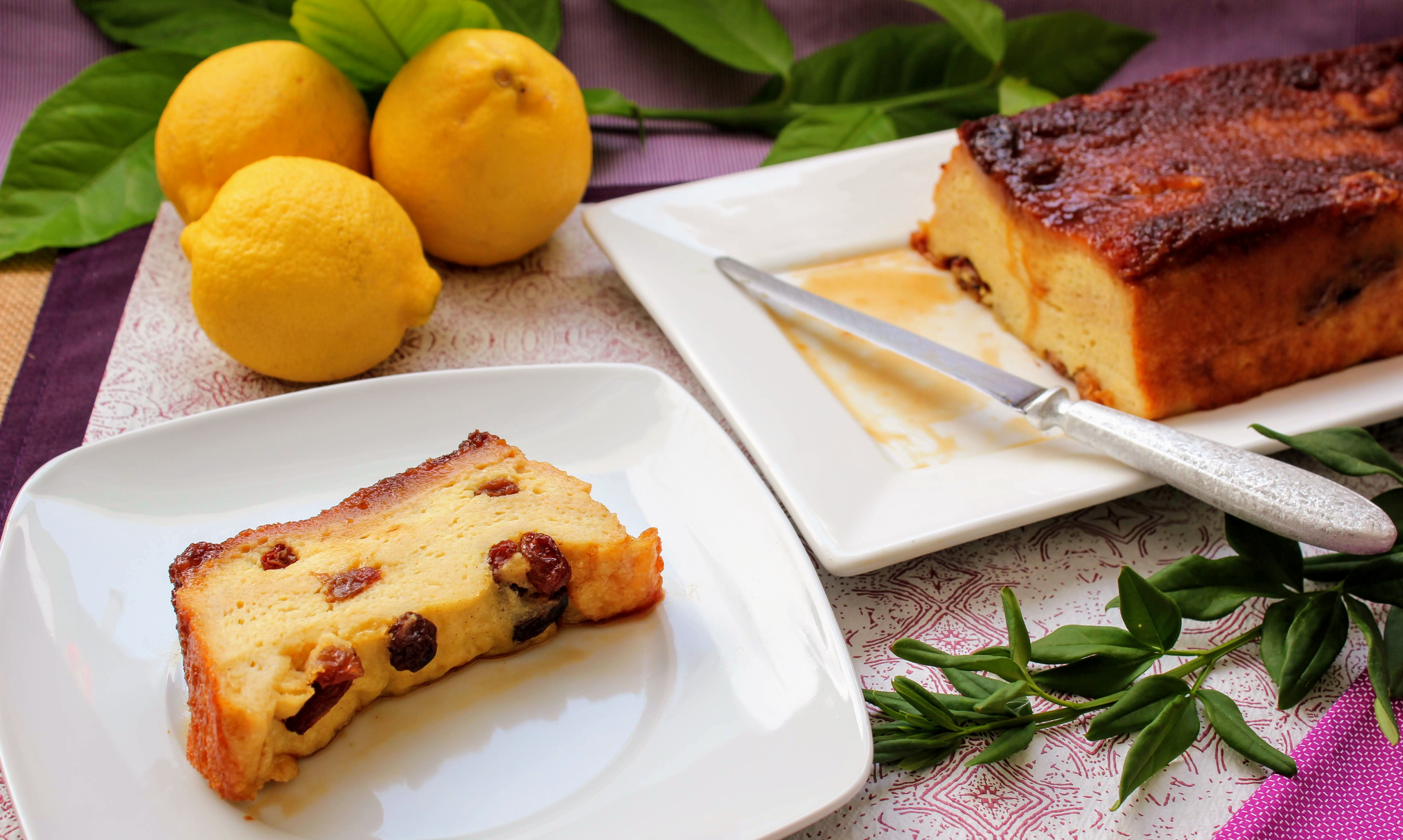 Pudding de pasas al ron - Cocinando con las Chachas