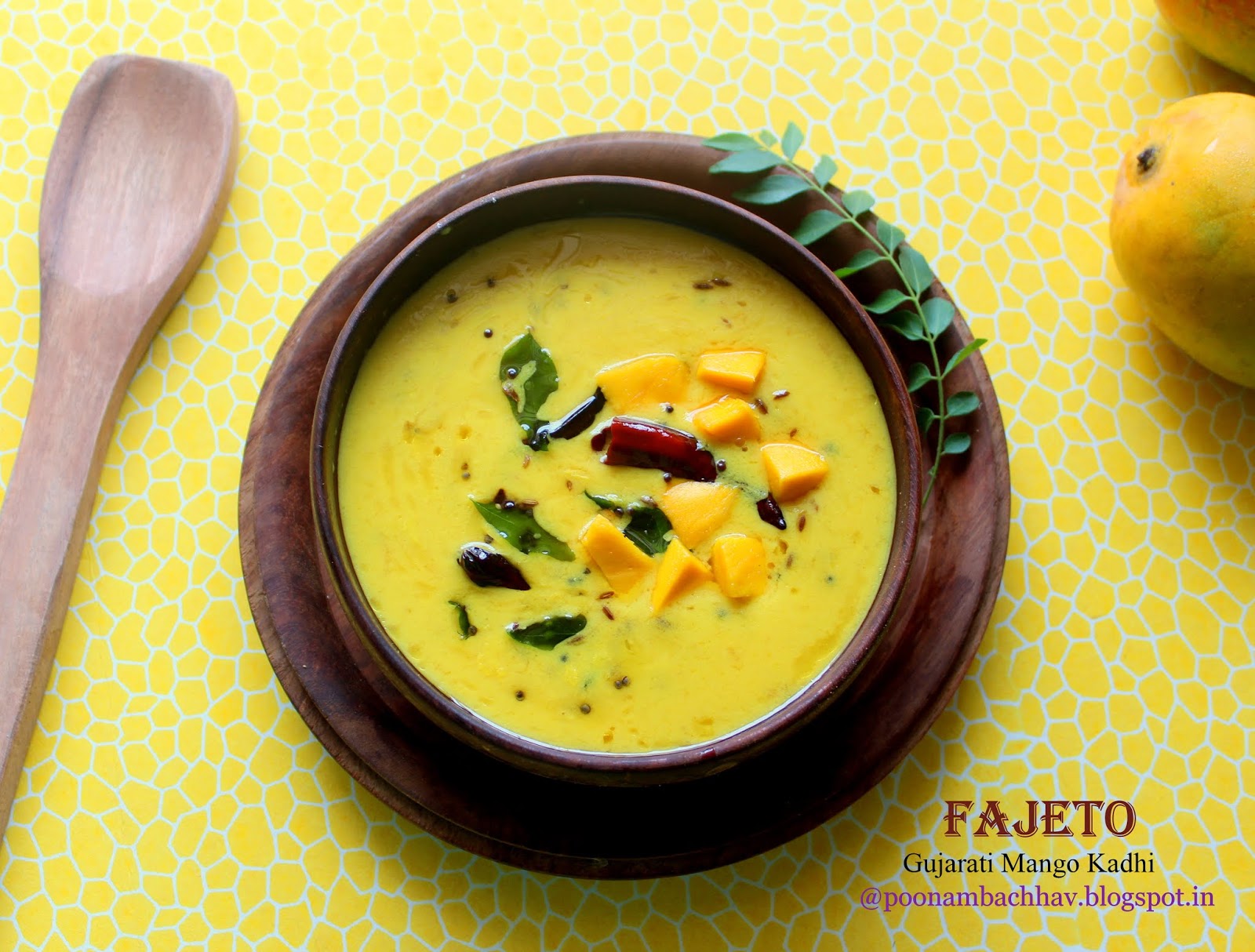 Annapurna: Fajeto / Gujarati Ripe Mango Kadhi Recipe