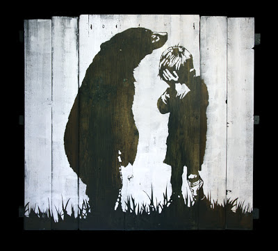 Pipsqueak was here: Sad bear