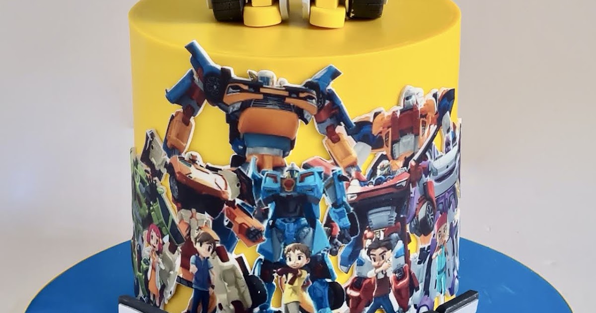 Celebrate with Cake!: Tobot themed single tier Cake