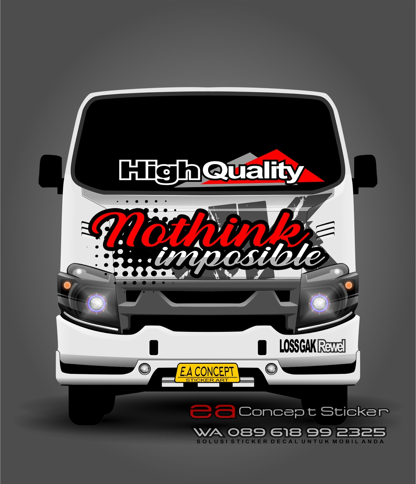 sticker modifikasi isuzu traga denpasar bali | CUTTING STIKER DI ...