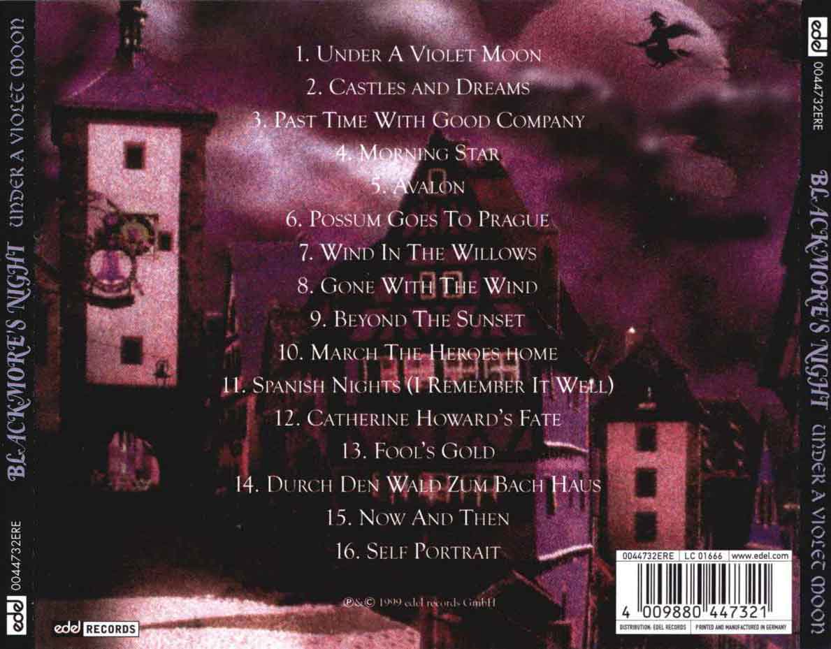 Classic Rock Covers Database: Blackmore's Night - Under a Violet Moon ...