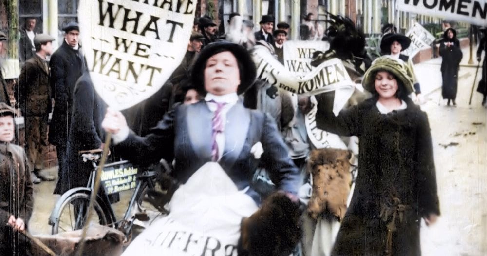 Suffragettes in Color: Striking Images Show the Militant Campaign for ...