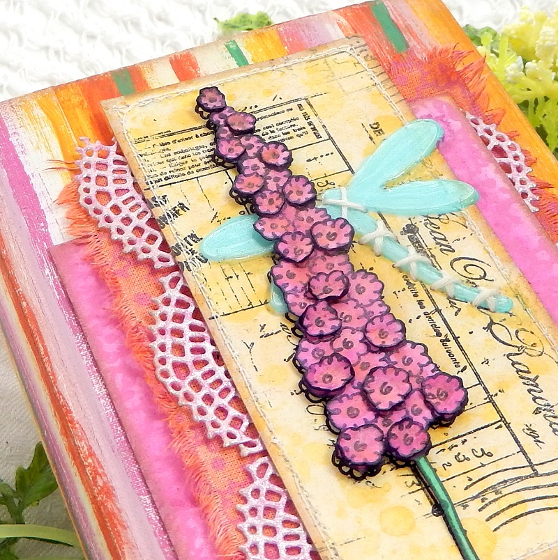 PaperArtsy: 2020 #8 Popping Pink: Candy Stripe Notebook with EKC {by ...